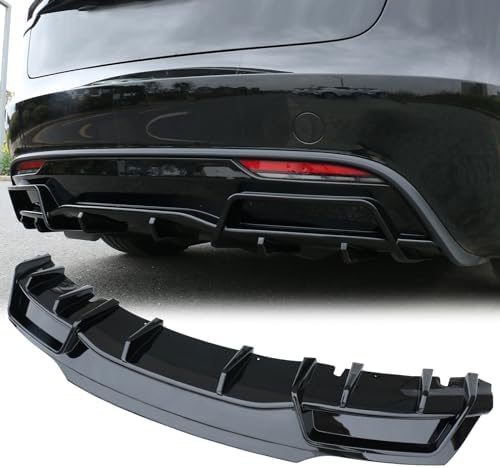 Amazon.com: Rear Diffuser for Tesla Model 3 2024 2025 Gloss Black Rear ...