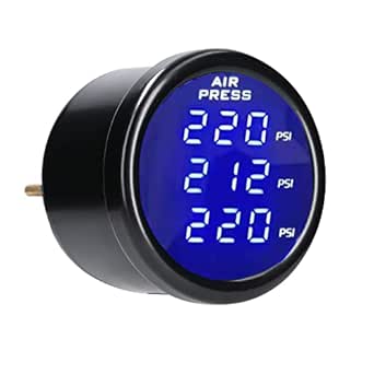 Amazon.com: Triple Display Air Pressure Guage LED Digital Air ...