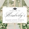 Amazon.com : Graduation Welcome Sign, Grad Party Sign, Modern ...