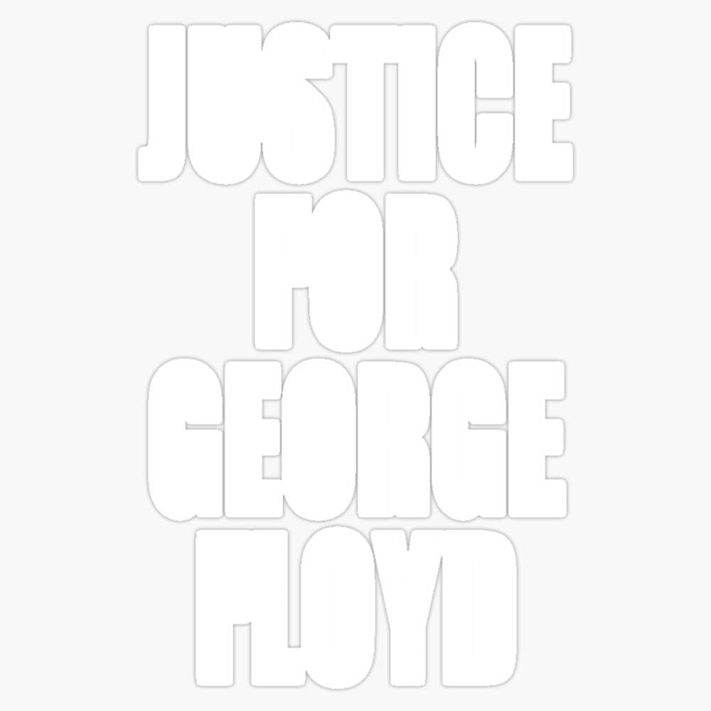 Amazon.com: Justice for George Floyd Sticker Vinyl Bumper Sticker Decal ...