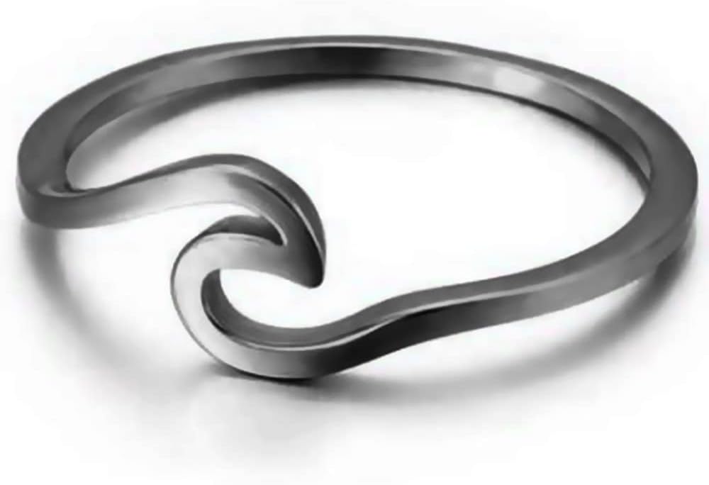 Amazon.com: Stainless Steel Ocean Sea Wave Vacation Holiday Promise ...