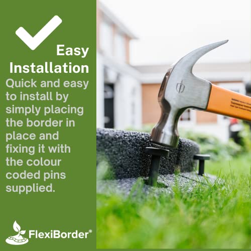 FlexiBorder Garden Edging Spare Pins and Connector Set (Terracotta ...