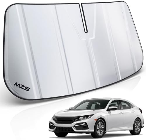 Amazon.com: MZS Windshield Sun Shade Compatible with Civic 2016-2021 ...