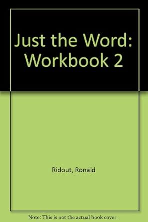 Just the Word: Workbook 2: Ronald Ridout: 9780003130379: Amazon.com: Books