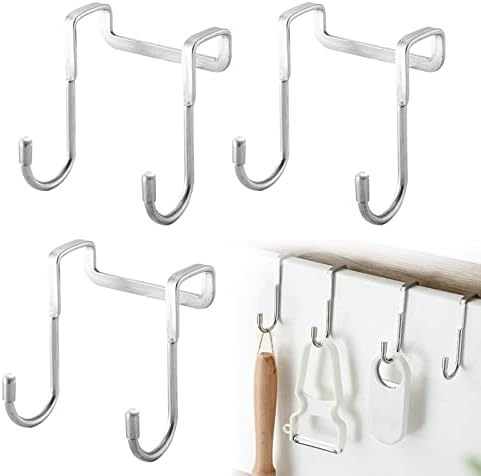 QOCO Shower Screen Hooks, 3Pcs No Drilling Towel Hanger Bathroom Holder ...