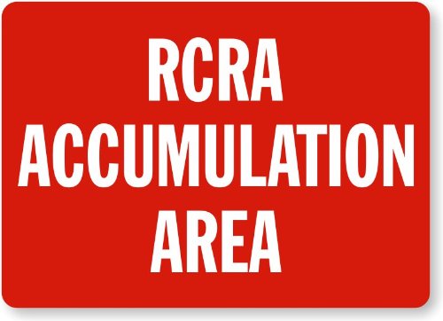 SmartSign “RCRA Accumulation Area” Chemical Hazard Label | 10" x 14 ...