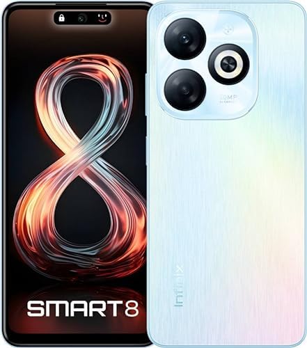 Infinix Smart 8 4G (Galaxy White, 4GB RAM, 64GB Storage) | up to 8 GB ...