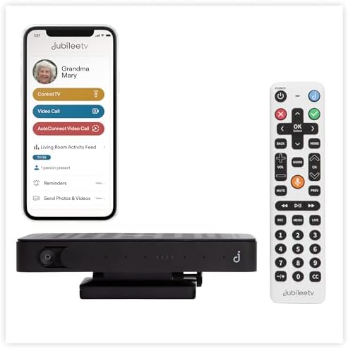 Amazon.com: JubileeTV: Universal Remote Control for Seniors, Easy to ...