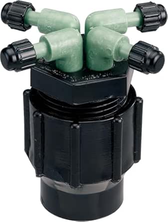 Amazon.com : 2-Pack Orbit 67025 Drip Irrigation 4-Port Full-Flow ...