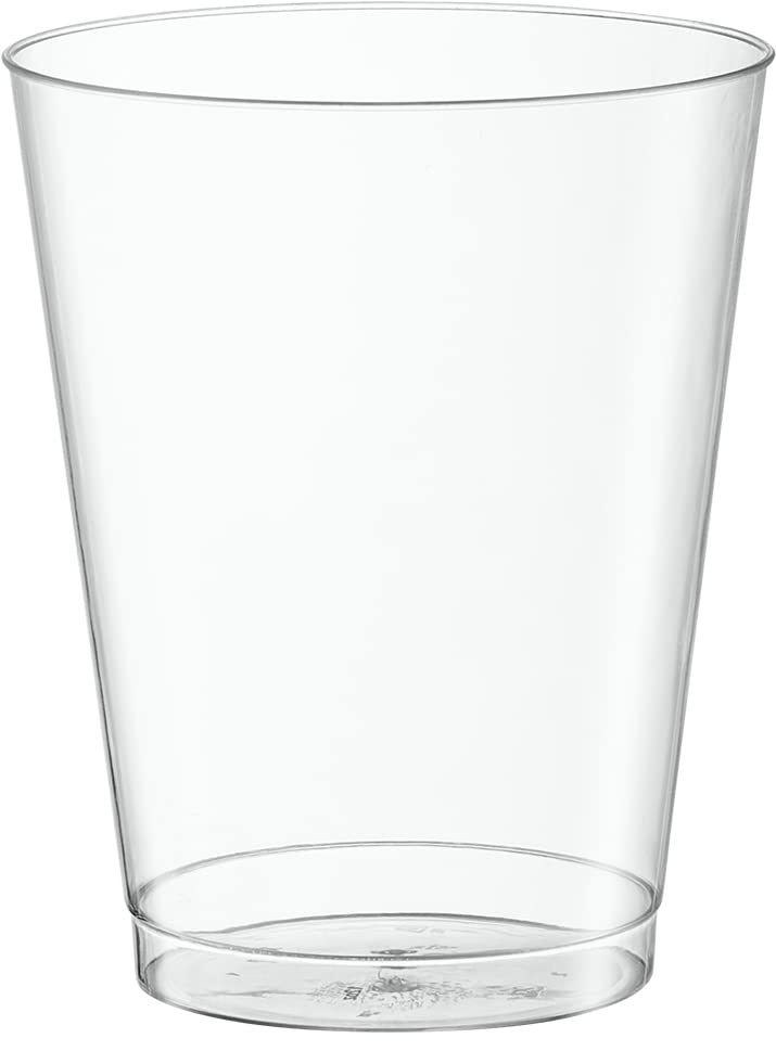 Snapklik.com : Disposable 8 Oz Crystal Clear Plastic Tumblers For ...