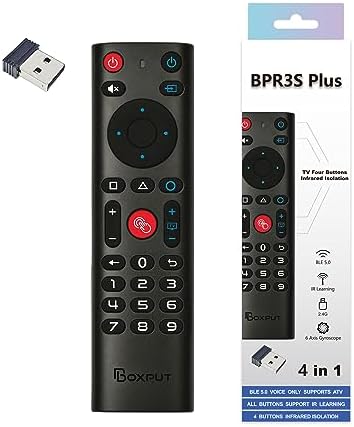 Amazon.com: BPR3S Plus 2.4G USB Voice Remote BT Remote with Air Mouse ...