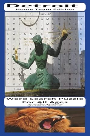 Detroit Word Search Puzzle Book: Word Search Puzzle about Detroit | 110 ...