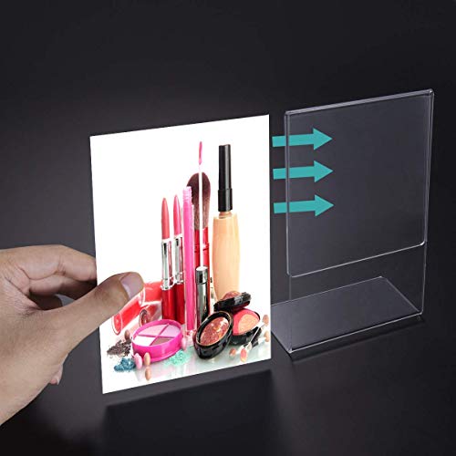 Snapklik.com : Slant Back Acrylic Sign Holder 8.5 X 11, Pack Of 12 ...