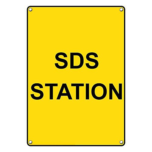 Amazon.com: Weatherproof Plastic Vertical SDS Station Sign with English ...