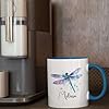 Amazon.com: Personalized Dragonfly Coffee Cup Gifts Dragonfly Lover ...
