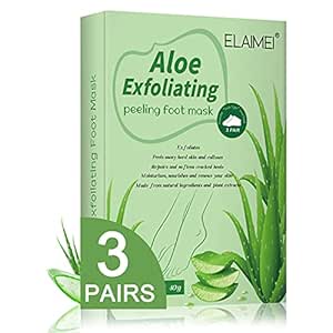 Amazon.com: Aloe Foot Peel Mask - 3 Pairs Exfoliating Peeling Mask Treatment For Calluses ...
