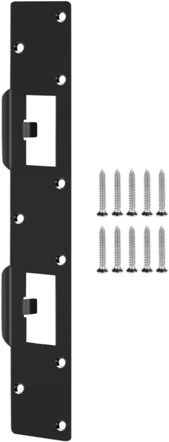 Double Holes Latch Reinforcement Plate Heavy Duty Security Latch Plate ...