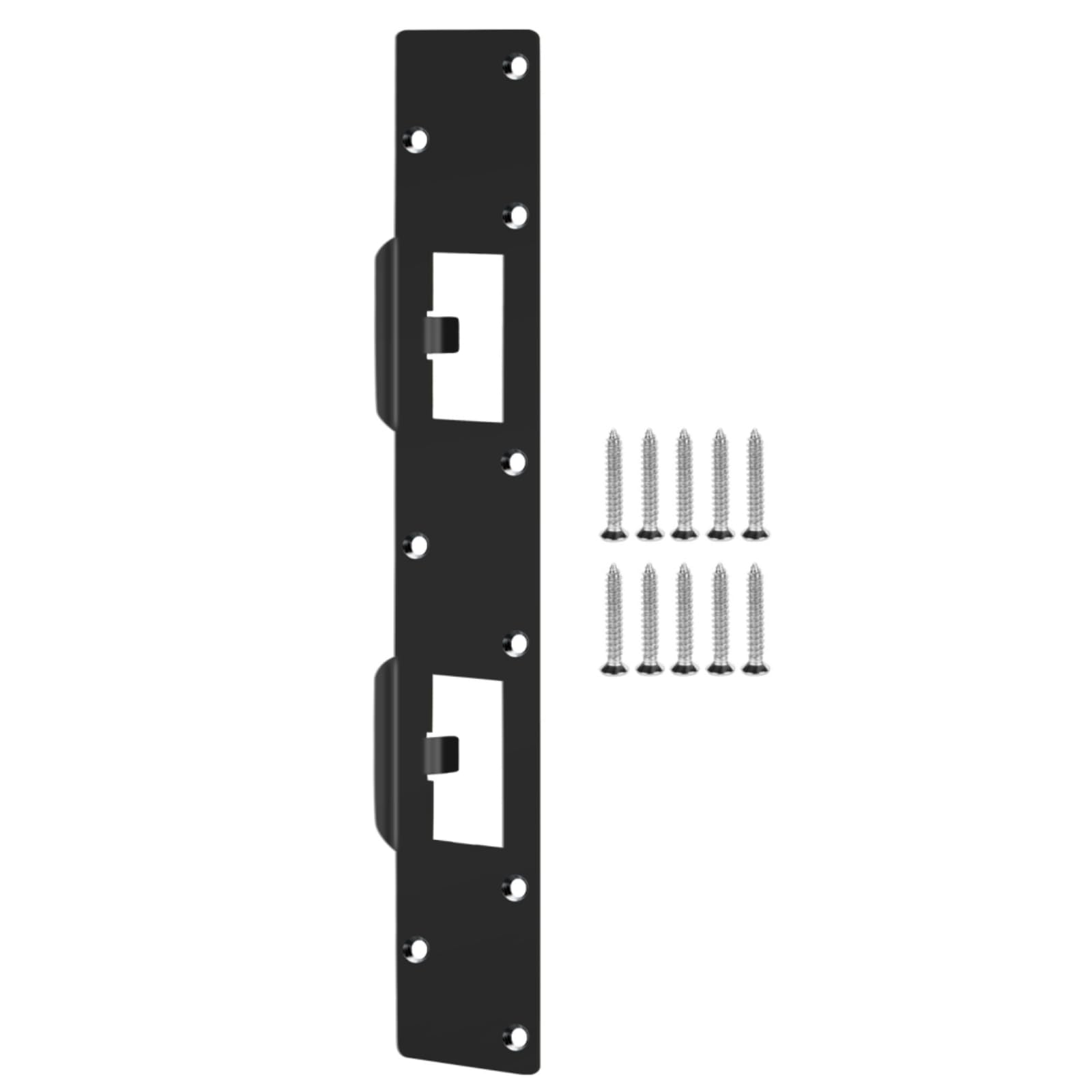 Double Holes Latch Reinforcement Plate Heavy Duty Security Latch Plate ...