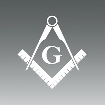 Amazon.com: (2x) Freemasonry Emblem - Masonic - White - Sticker - Decal ...