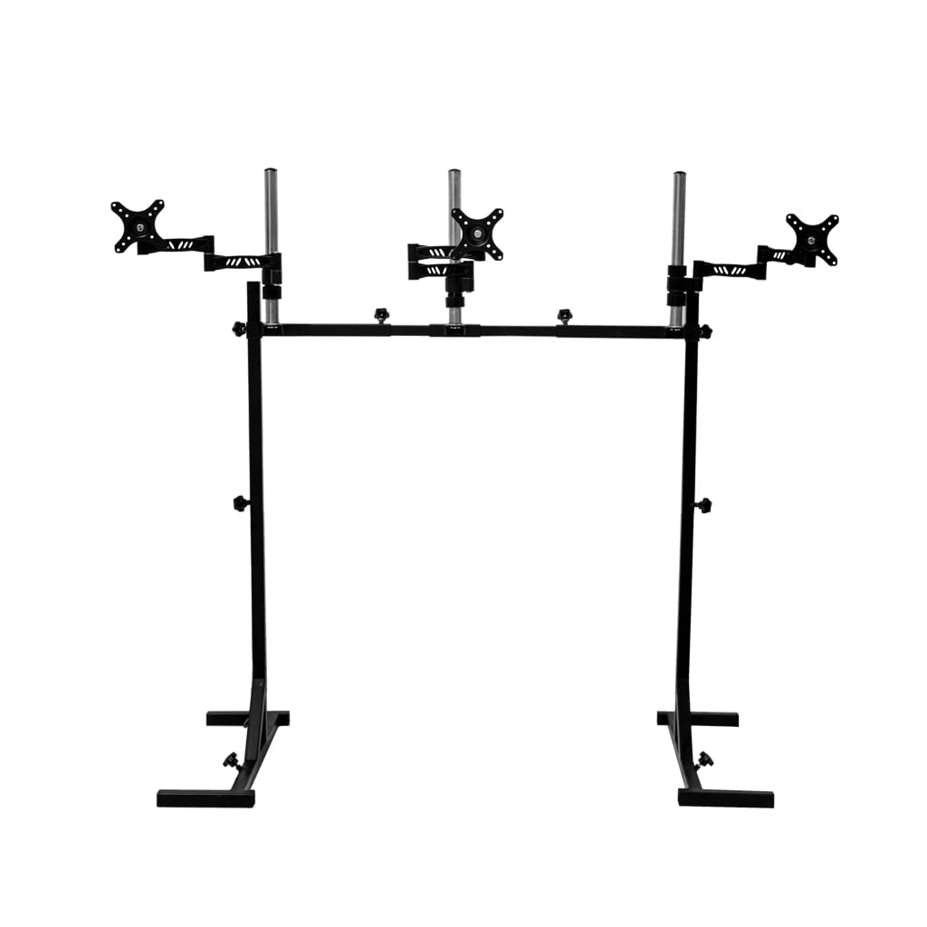Gt Omega Stimulator Triple Monitor Stand V3 Ergonomic Tilt Rotate ...
