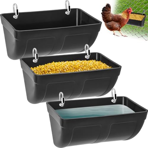 Amazon.com : APRICOCK Chicken Feeder Waterer, Goat Feeder - 3 Pack, 5.5 ...