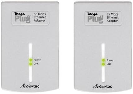 Amazon.com: Actiontec MegaPlug 85 Mbps Ethernet Adapter Twin-Pack ...