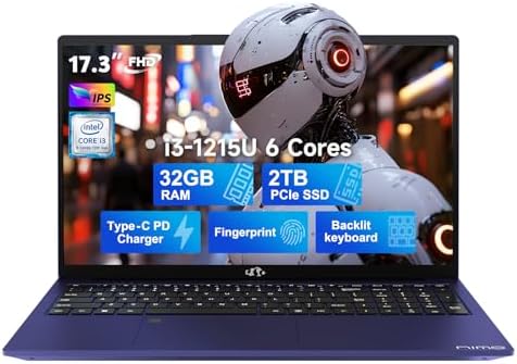 Amazon.com: NIMO 17.3 FHD-Laptop，IPS Business Computer, 32GB RAM 2TB ...