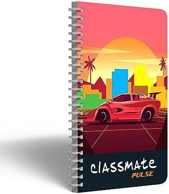 Classmate Pulse Spiral Notebook - Unruled, 180 Pages, For School ...