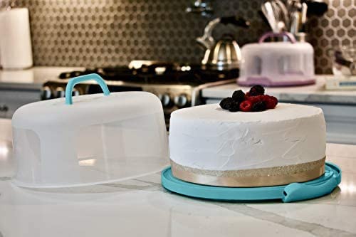 Snapklik.com : Top Shelf Elements Round Cake Carrier Two Sided Cake ...