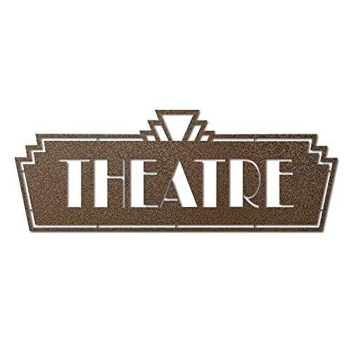 Amazon.com: Theatre Metal Sign by Lewis Design Company | 14 gauge ...