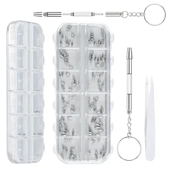 Amazon.com: for Ray-Ban Oakley Glasses Screws - 120-PCS Repair Kit, 12 ...
