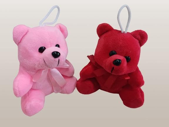 Buy ZOKCY® (Pack of 2 Pcs Cute Small Mixed Color Soft Teddy Bears with ...