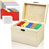 Amazon.com: SIHPTO Index Card Holder 3x5 Inches，Wooden Index Card ...