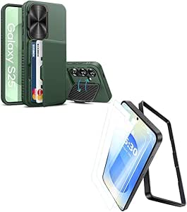 Amazon.com: SIXBOX for Samsung Galaxy S25 Case with 2 Pack Screen Protector & Card Holder ...