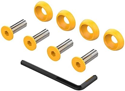 Amazon.co.jp: 星光産業(EXEA) 車外用品 (エクセア) プレートボルトワッシャー イエロー EX-214 : 車＆バイク