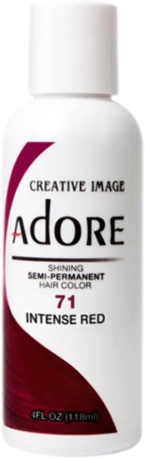 Amazon.com : Adore Semi-Permanent Haircolor #071 Intense Red 4 Ounce ...