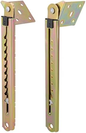 uxcell Pair Double Angle Lifting Rod Desk 10 Gear Adjusting Hinge ...