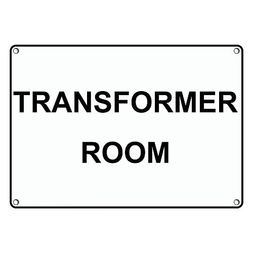 Weatherproof Plastic Transformer Room Sign with English Text: Amazon ...