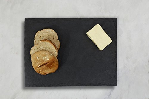 Buy ORGANIC HOME 12" x 9" Inch Natural Black Slate Rectangular Platter ...