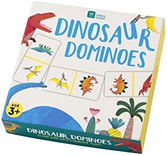 Talking Tables Dino Dinosaur Dominoes Game, Paper, DINODOMINOES ...
