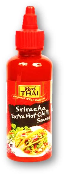 Real Thai Sriracha Extra Hot Chilli Sauce 235ml Unique : Amazon.in ...
