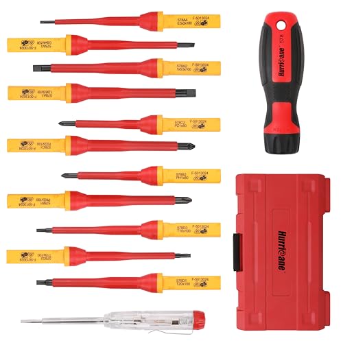 Amazon: 13 Piece Insulated Screwdriver Set, 1000 V Cr-V Replaceable ...