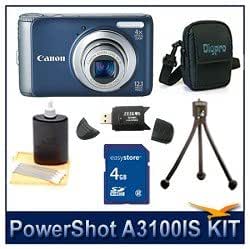 Amazon.com : Canon PowerShot A3100 IS Digital Camera (Blue), 12.1 MP ...