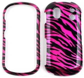 Amazon.com: PINK/BLACK ZEBRA PRINT DESIGN SNAP-ON FACEPLATE CASE CELL ...