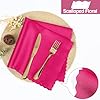 Amazon.com: Homiest 12 Pack Hot Pink Satin Napkins - 17x17 Inches ...
