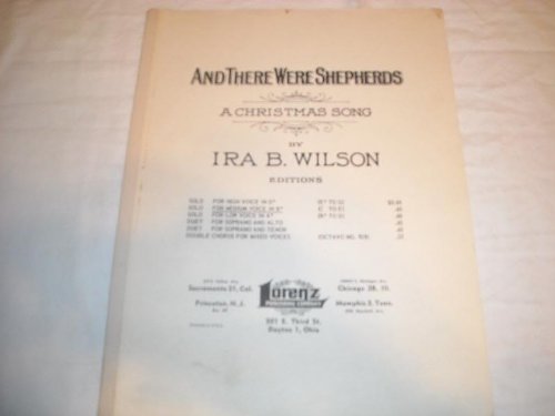 AND THERE WERE SHEPHERDS IRA WILSON 1927 SHEET MUSIC SHEET MUSIC 231 ...