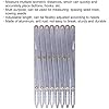 Expanding Sewing Gauge, Adjustable Aluminum Expandable Buttonhole Ruler ...