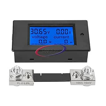 Amazon | PZEM-051 20A 50A 100A DC Digital Multifunction Power Meter ...
