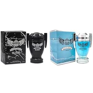Amazon.com : A CENTER Invincible Aqua & Invincible Black Men's Cologne ...