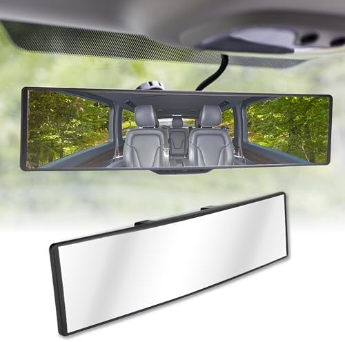 Espejo retrovisor, universal de 11.4 pulgadas con clip interior ...